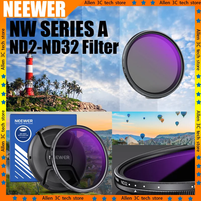 NEEWER NW SERIES A MC Variable ND Filter For Canon Sony Fuji Nikon ND2 ...