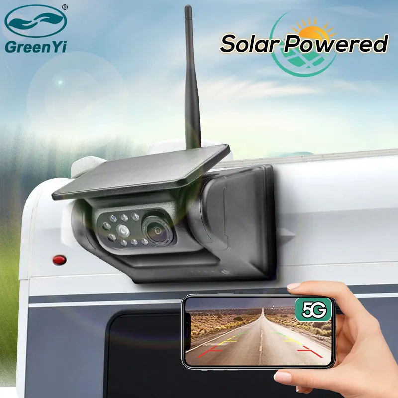 GreenYi-Magnetic-Solar-Wireless-5G-WiFi-IR-Rear-Vehicle-Rear-View ...