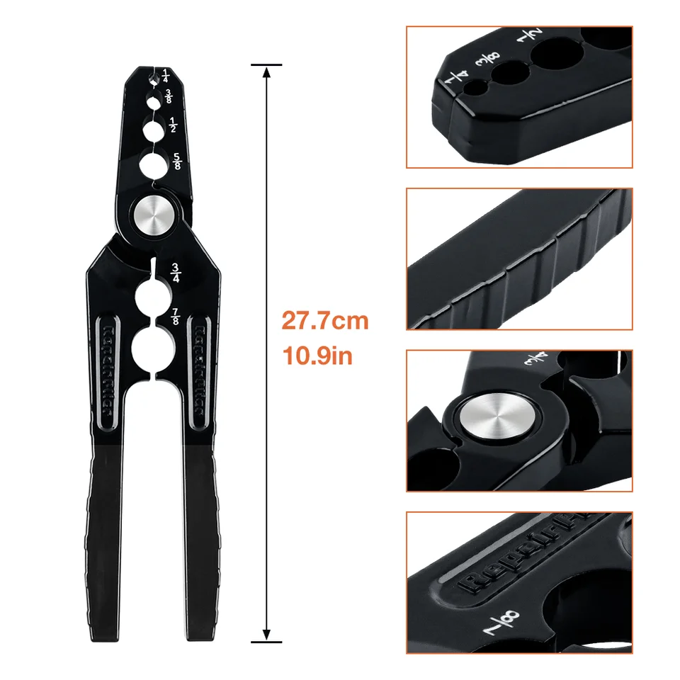 Manual Copper Tube Rounder With 6 Hole Design Copper Pipe Repair
