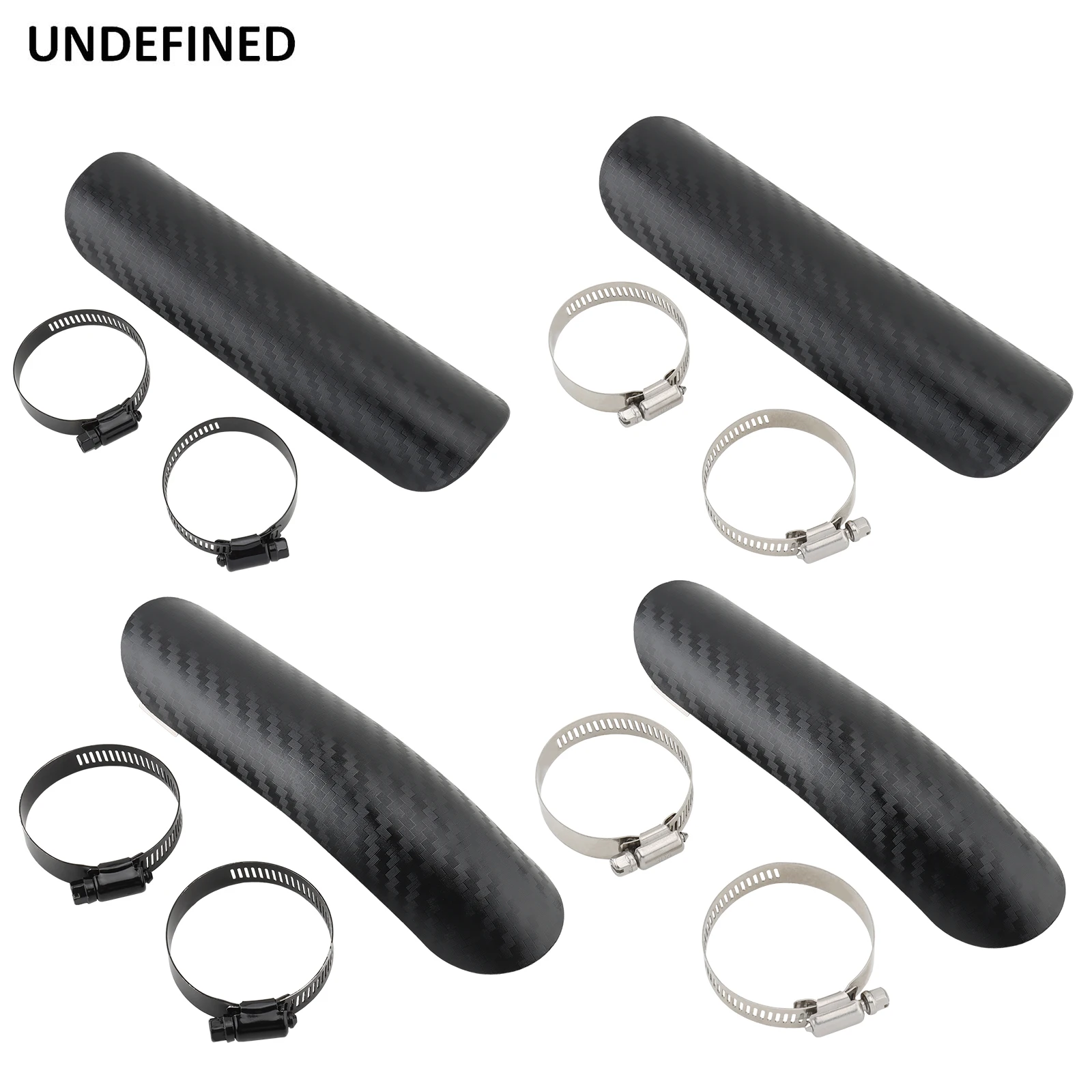 Motorcycle Exhaust Muffler Carbon Fiber Protector Escape Heat Shield ...