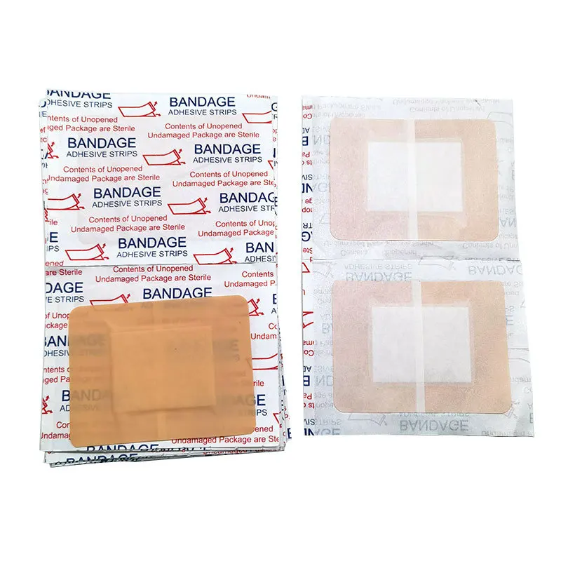 50pcs/set Large Size Band Aid 7.6*5.1cm Waterproof Breathable Skin ...