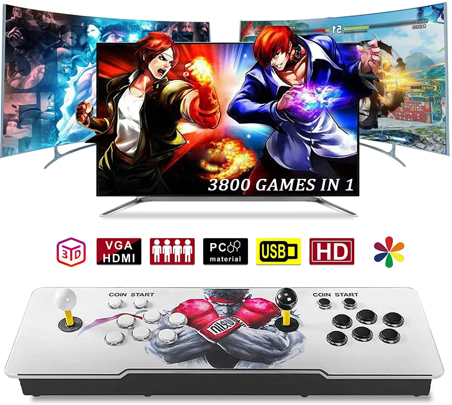 26800 Moonlight Box Home Arcade 3D Pandora Computer Double Stick ...