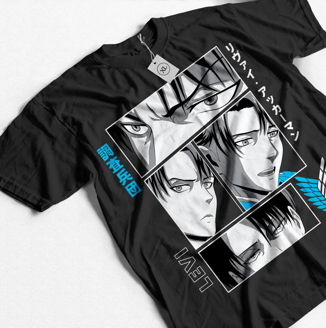 Levi Ackerman T-Shirt Attack on Titan Anime Captain Levi New Unisex T ...