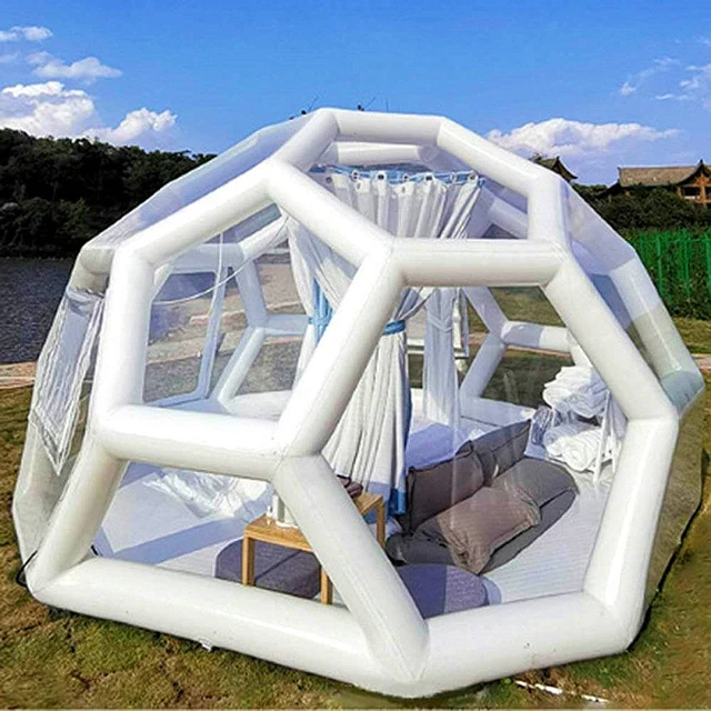 Inflatable Soccer Closed Air Bubble House Outdoor Scenic Star ...