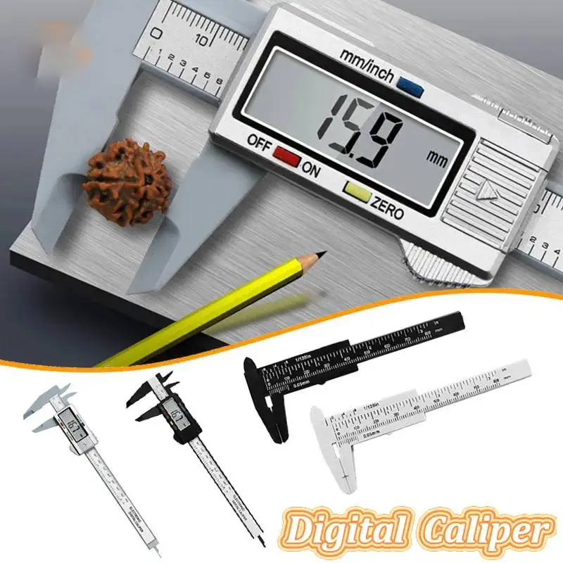 Electronic-Digital-Caliper-Carbon-Fiber-Dial-Gauge-Micrometer-Measuring ...