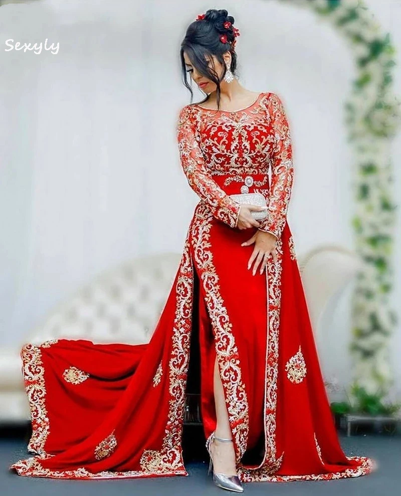 Karakou-Robe-de-Soir-e-Rouge-Sir-ne-en-Dentelle-Manches-sulf-Caftan-Alg-rien-Tenue.jpg