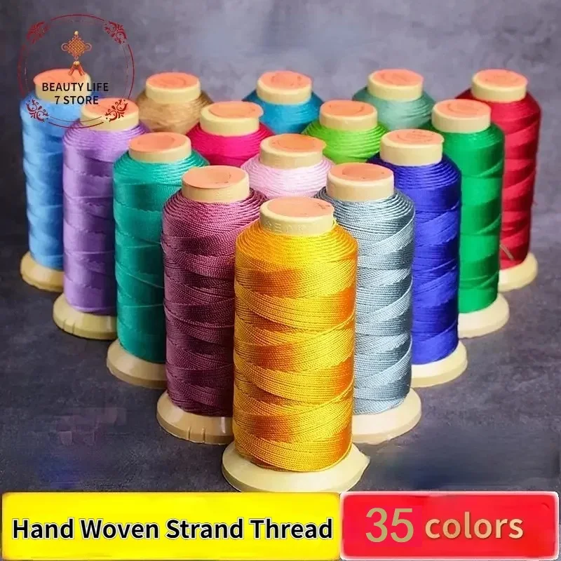 3/6/9/18 Strands Hand Woven Threads String Beaded Ropes Tassel Cords ...