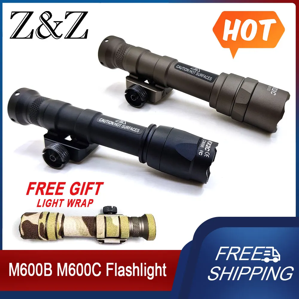 Tactical-M600B-M600C-Scout-LED-Hunting-Flashlight-with-Dual-Control ...