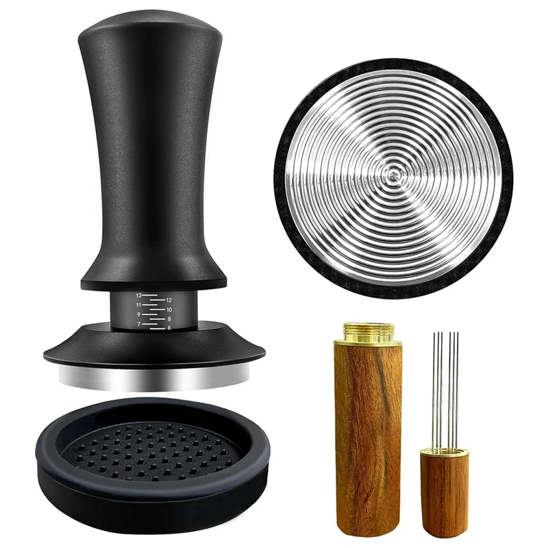 Coffee-Espresso-Tamper-51Mm-With-WDT-Tool-Calibrated-Spring-Loaded-With ...