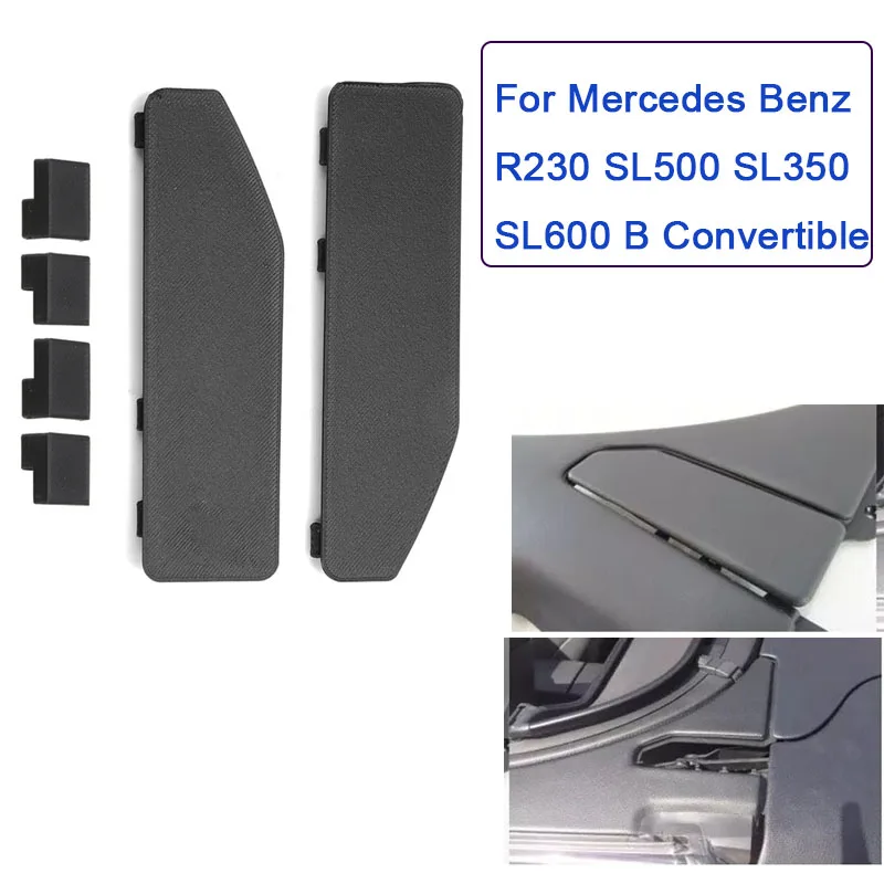 left & right set Top Flap Trim Roof Flaps Panel Cover For Mercedes Benz ...