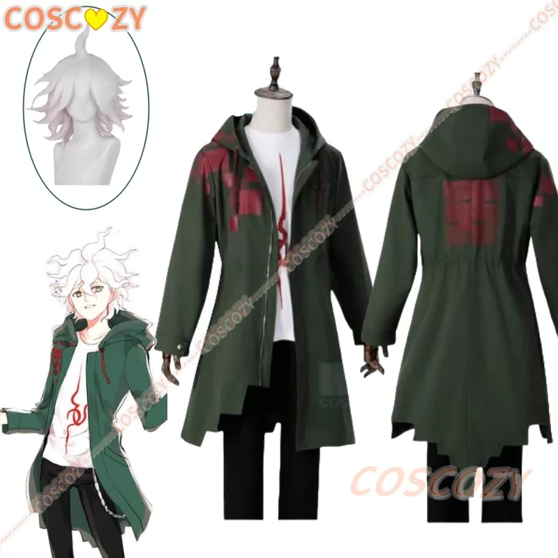 Anime Super Danganronpa 2 Nagito Komaeda Cosplay Costumes Jacket Wig ...