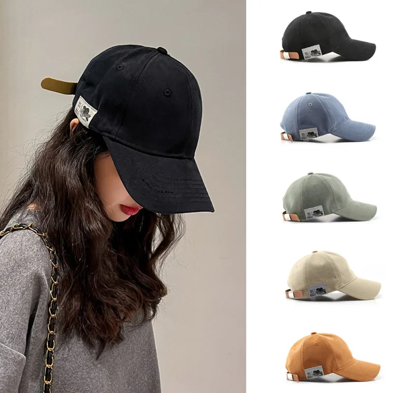 Solid-Colour-Baseball-Caps-Woman-s-Sun-Hats-Side-Marker-Trucker-Hat-for ...
