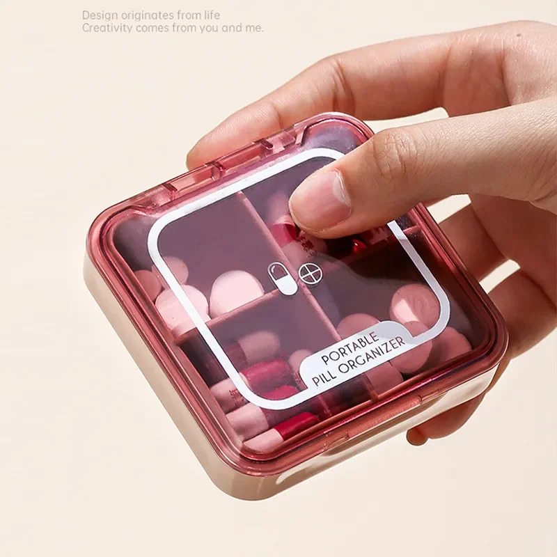 4-Grid-Medicine-Pill-Box-Case-For-Storage-Travel-Pill-Case-Vitamins ...