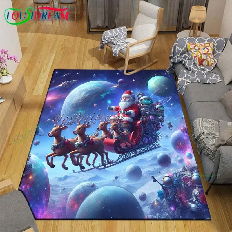 Christmas-Santa-Claus-Carpet-Living-Room-Bedroom-Carpet-Balcony ...