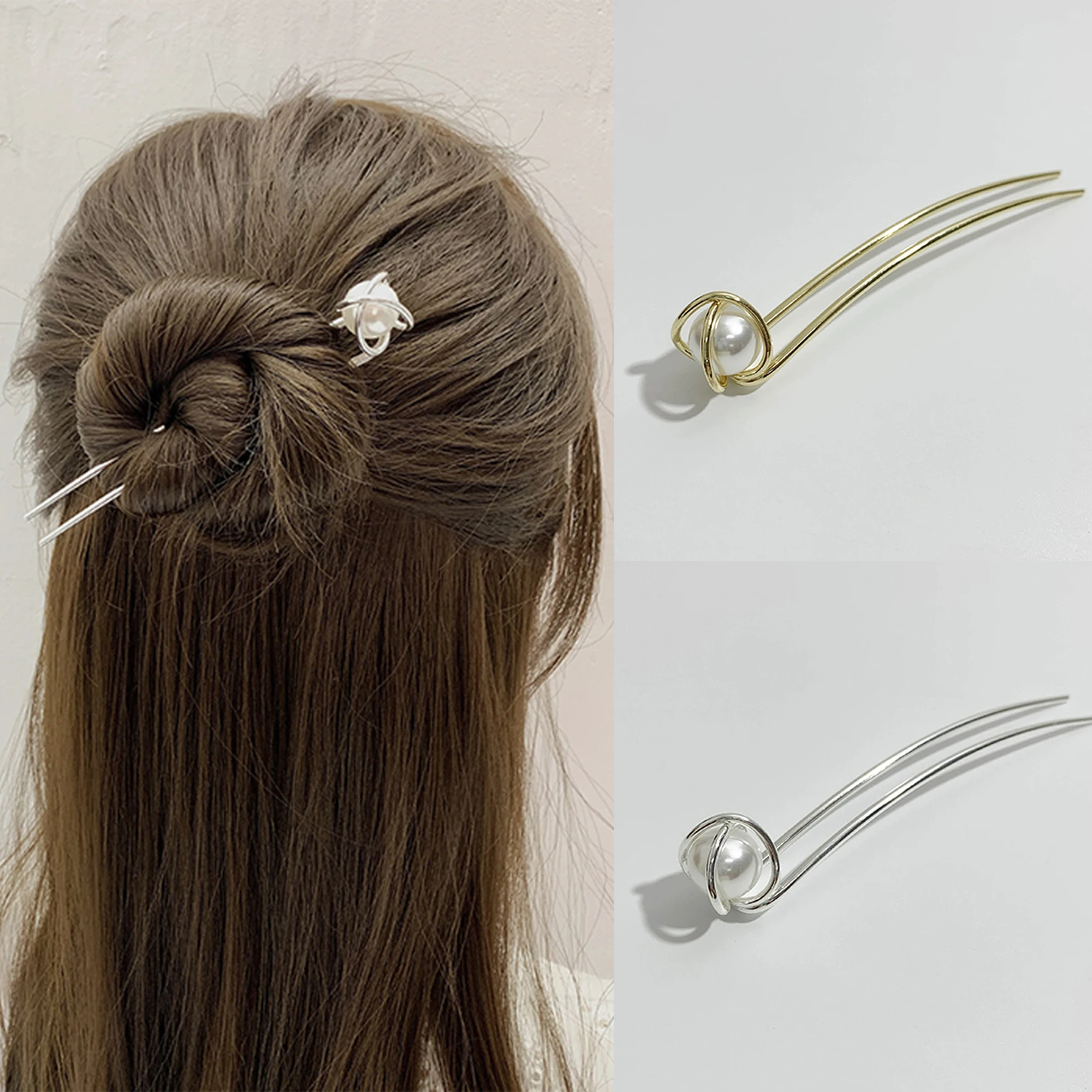 Fashion-Metal-Hair-Sticks-Fork-Hairpin-Elegant-Women-Hair-Clip-Pins-U ...