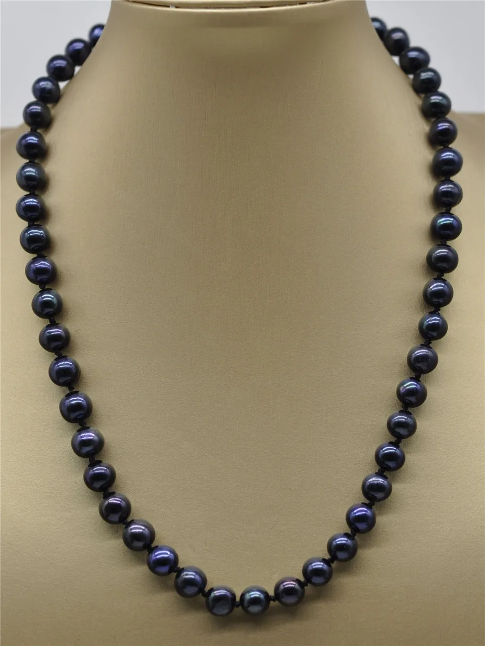 HABITOO-Women-s-Genuine-9-10mm-Tahitian-Black-Natural-Pearl-Necklace-22 ...