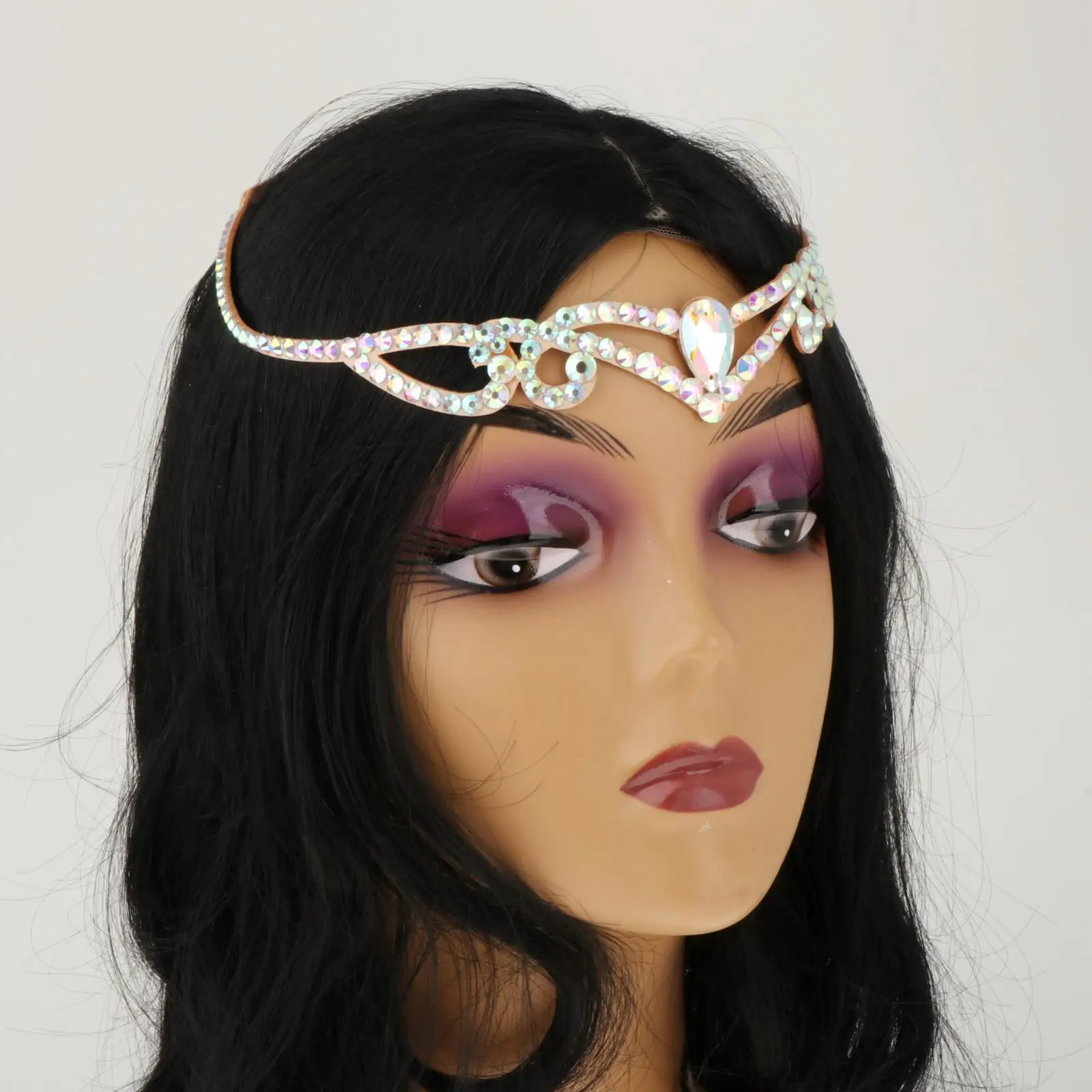 Rhinestone-Belly-Dance-Headpiece-Head-Wear-Head-Chain-Bellydance ...