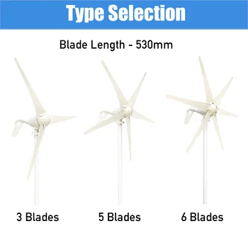 1000W Wind Turbine Power Generator 12V 24V Output 220V 230V 240V Off ...