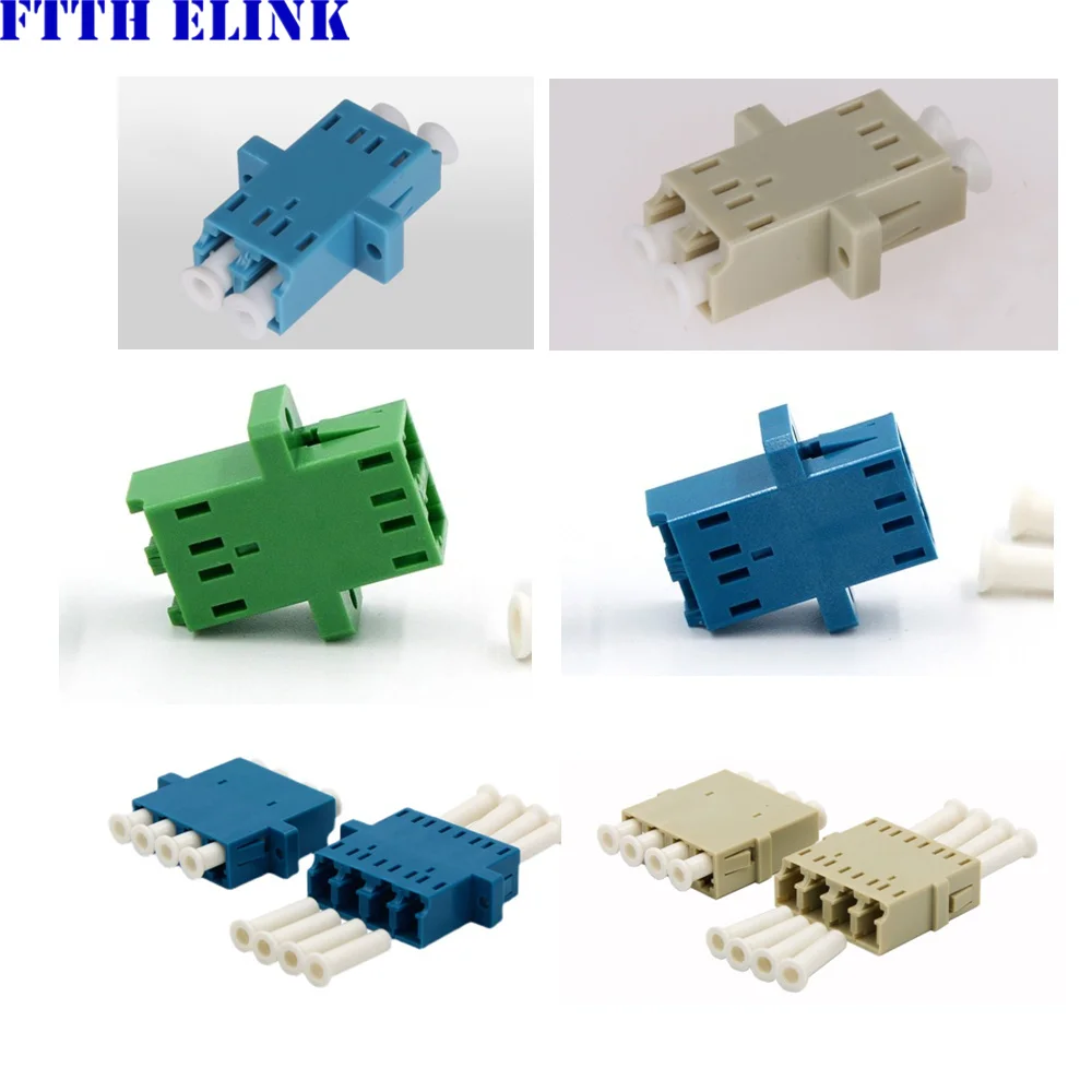 LC-Adapter-duplex-quad-flange-plastsic-clip-SM-OM3-MM-flangeless ...