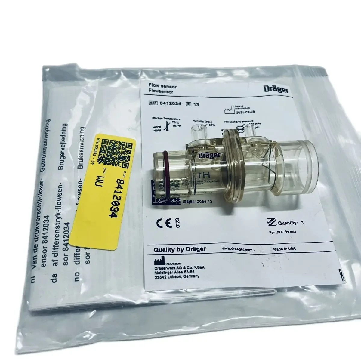 Drager 8403735 Flow Sensor For SavinaSavina300 By Draeger Inc NEW ONE ...