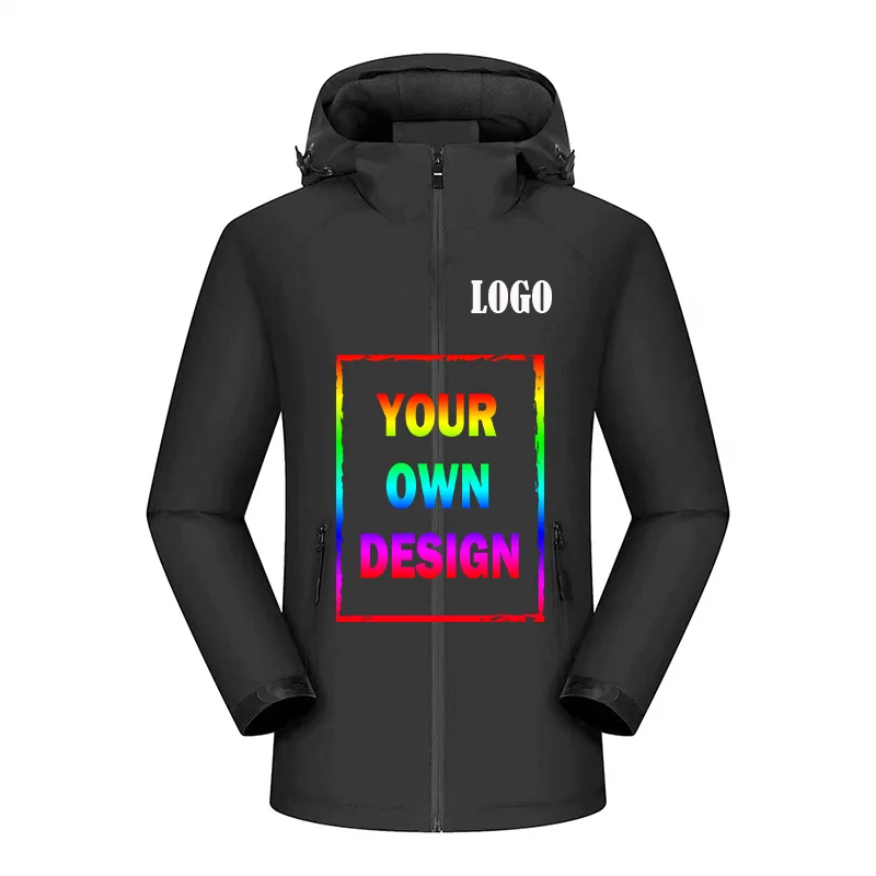 Customized/Designed Logo Men's and Women's Zipper Windproof and ...