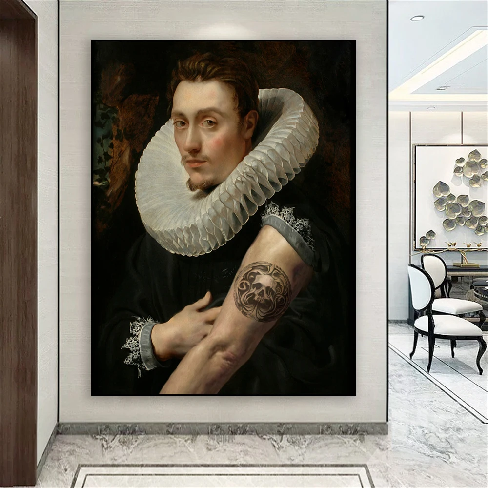 Medieval Man Painting