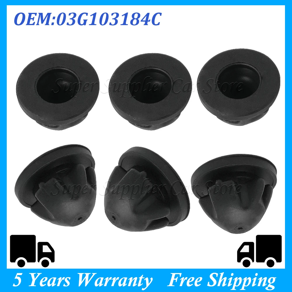 For-A3-8P1-2-0-1968-Ccm-6Pcs-Car-Engine-Cover-Grommet-Rubber-Trim ...