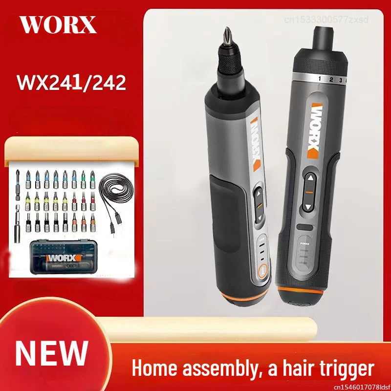 WORX 4V WX242 전동 스크루 드라이버 수동 및 자동 올인원 무선 정밀 수공구, 전기 가정용 전동 공구| | - AliExpress