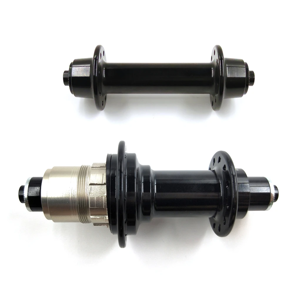 Road Bike Hubs Powerway R13 Front QR 100mm Rear 130mm V Brake Black Rim ...