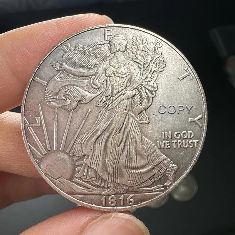 1900-1918-American-Statue-of-Liberty-Eagle-COIN-Silver-Plated ...