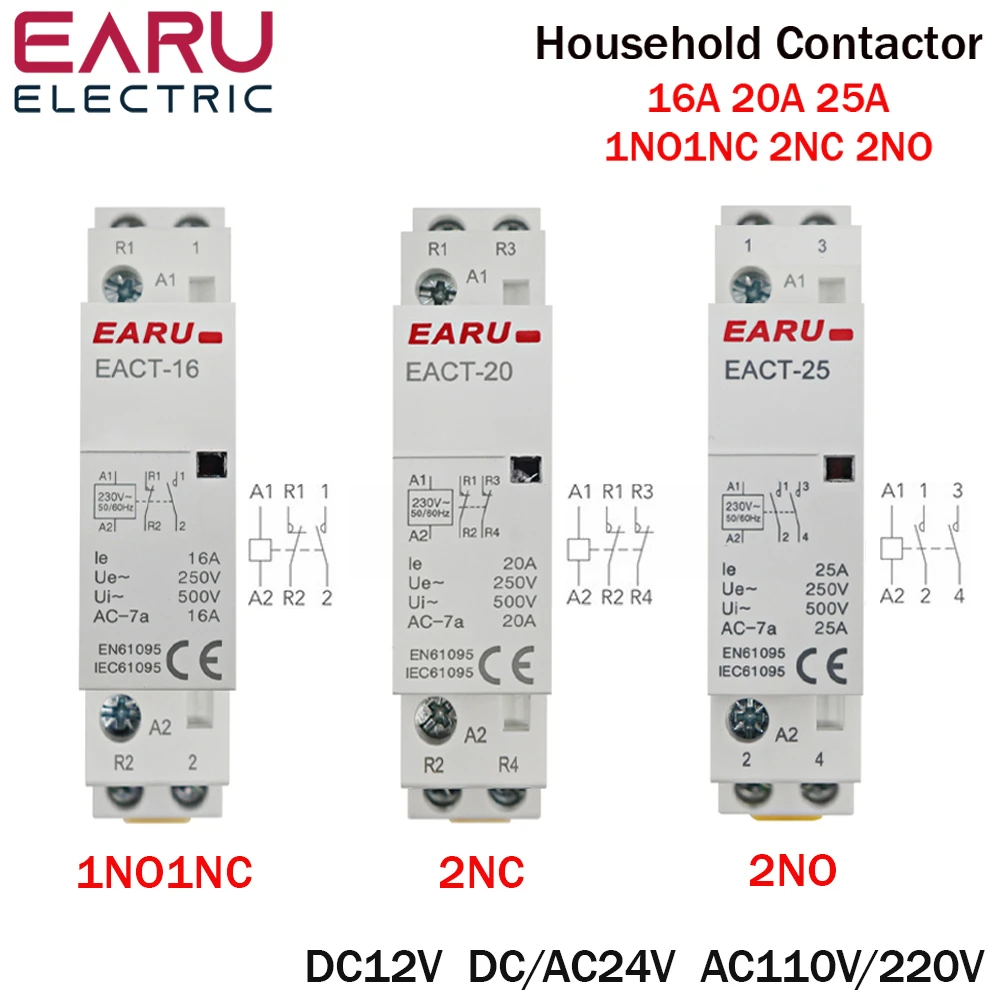 Modular Contactor Smart Home | Din Rail Modular Contactor | Din Rail ...