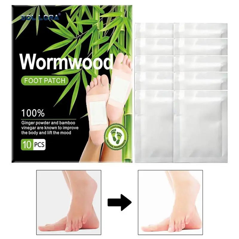 10pcs-Wormwood-Foot-Patch-Effective-Feet-Health-Patches-Deep-Cleansing ...