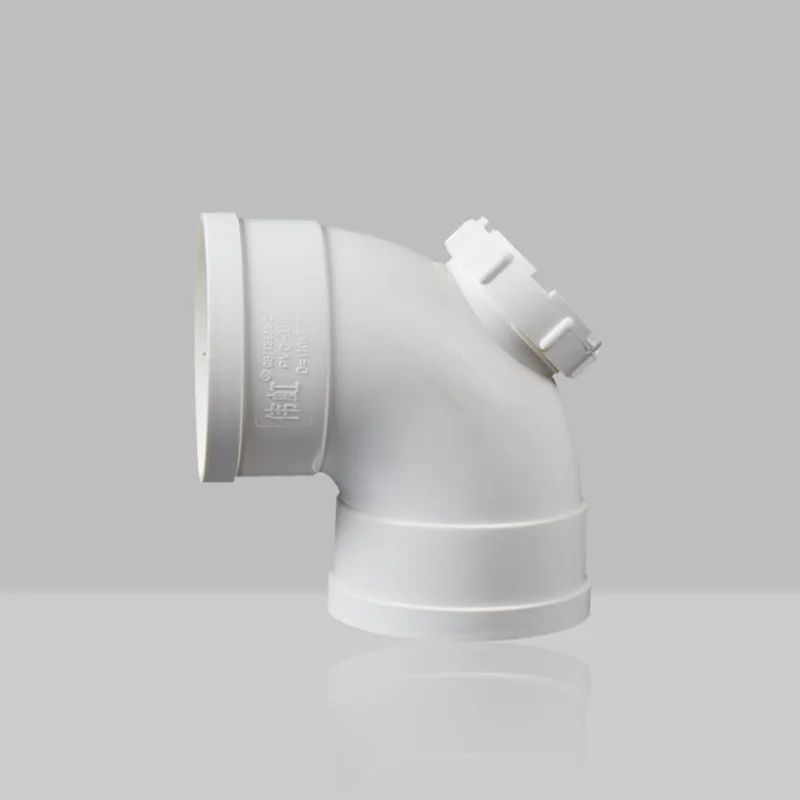 PVC drainpipe Elbow connection Elbow with Inspection port Garden Water ...