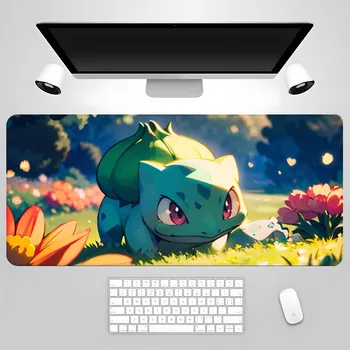 Pokemon Bulbasaur Mouse Pad Gamer Pc Gaming Accessories Rubber Mat XXL ...