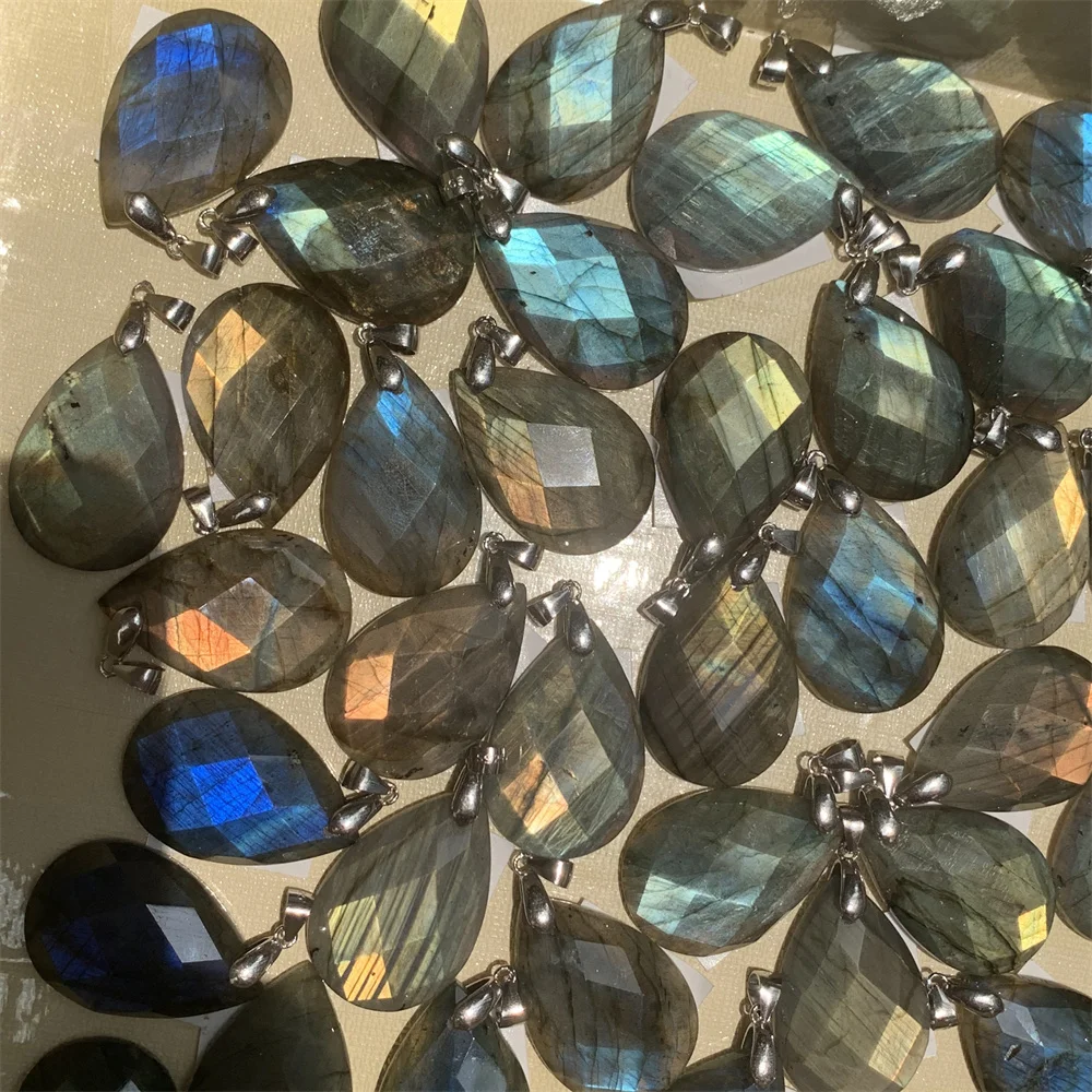 Uglyless-Natural-Unusual-Facet-Labradorite-Pendants-Rainbow-Women ...