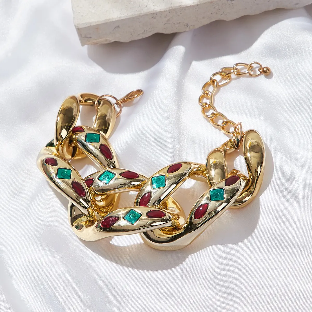 Chunky Chain Fashion Bracelets | Big Chunky Bracelets Women - New Chain ...