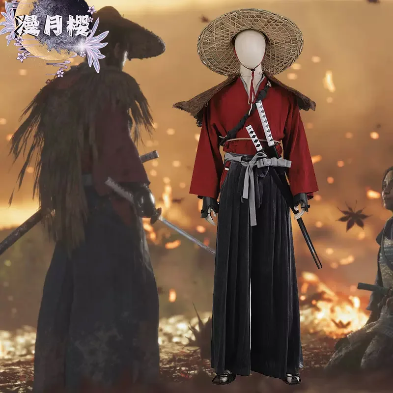 PS4 Game Cos Ghost Of Tsushima Jin Sakai Cosplay Costume Game Carnival ...