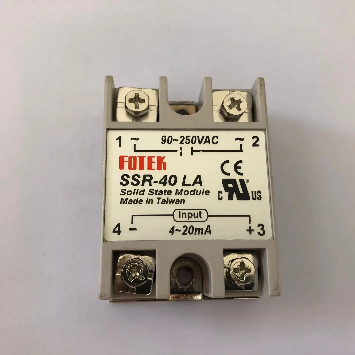 SSR40LA SSR-40LA 4-20mA Input AC 24-380V 40A Output 1 Phase Voltage ...