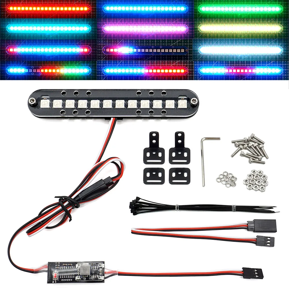 RC-LED-Light-Bar-23-Modes-Roof-Lamp-Headlight-Tail-Light-Kit-Bumper ...