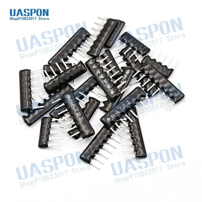 5pcs DIP Exclusion Network Resistor Array 5pin 6Pin 7Pin 8Pin 9Pin 220 ...