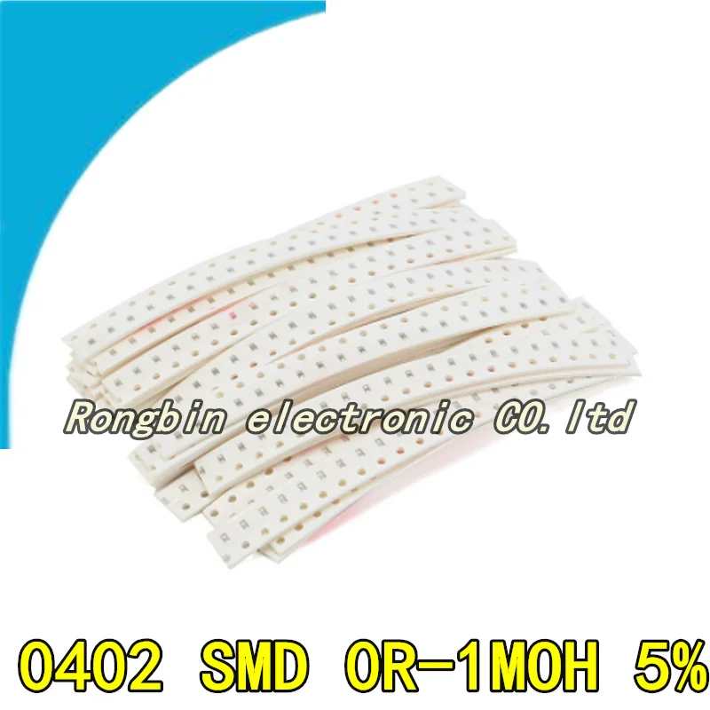 100PCS-NEW-0402-SMD-1-4W-0R-10M-patch-resistance-5-010R-100R-220R-330R ...