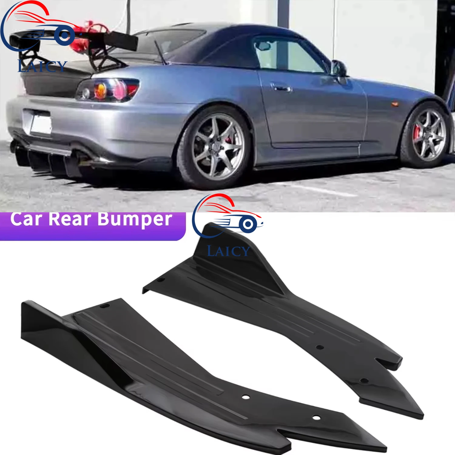 Laicy para h0nda s2000 2000-2009 spoiler traseiro do carro lábio ...
