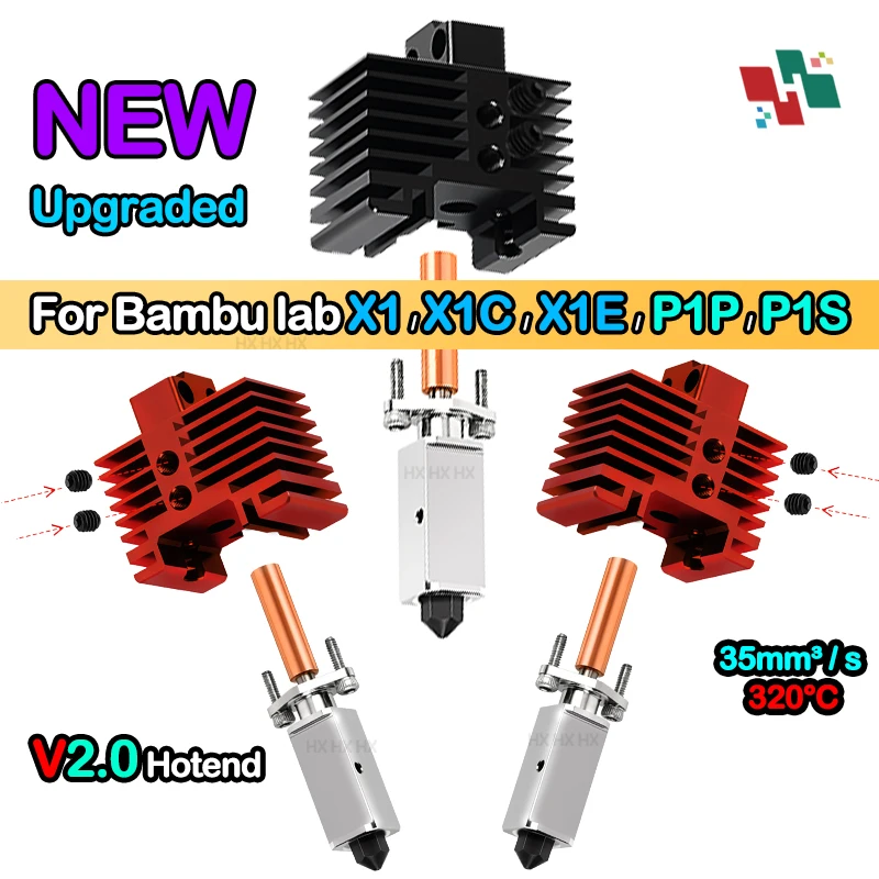 NEW Upgrade 3D printing Bambu Lab 2.0 X1 X1C X1E hotend Thermistor 3d ...
