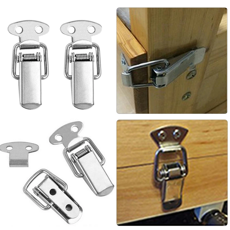 4pcs/lot Duck mouth Buckle Stainless Steel Vintage Mini Lock Chest Box ...
