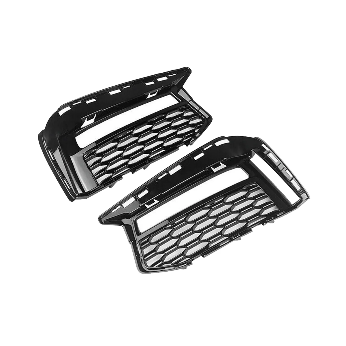 1Pair-Front-Lower-Mesh-Grille-Fog-Light-Cover-Trim-Air-Intake ...