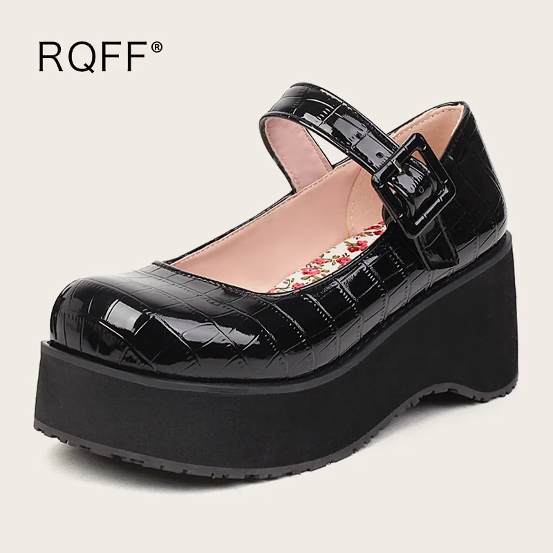 Womens-Plus-Size-Platform-Shoes-Wedges-Loafers-44-45-High-Heels-Pumps ...