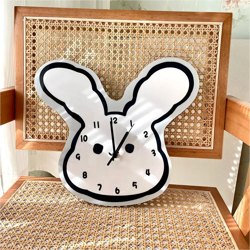 Cartoon-Rabbit-Ears-Clocks-Wall-Creative-Decoration-Wall-Hanging-Clock ...