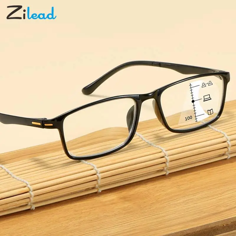 Zilead-Multifocal-Progressive-Reading-Glasses-Women-Men-Anti-blue-Light ...