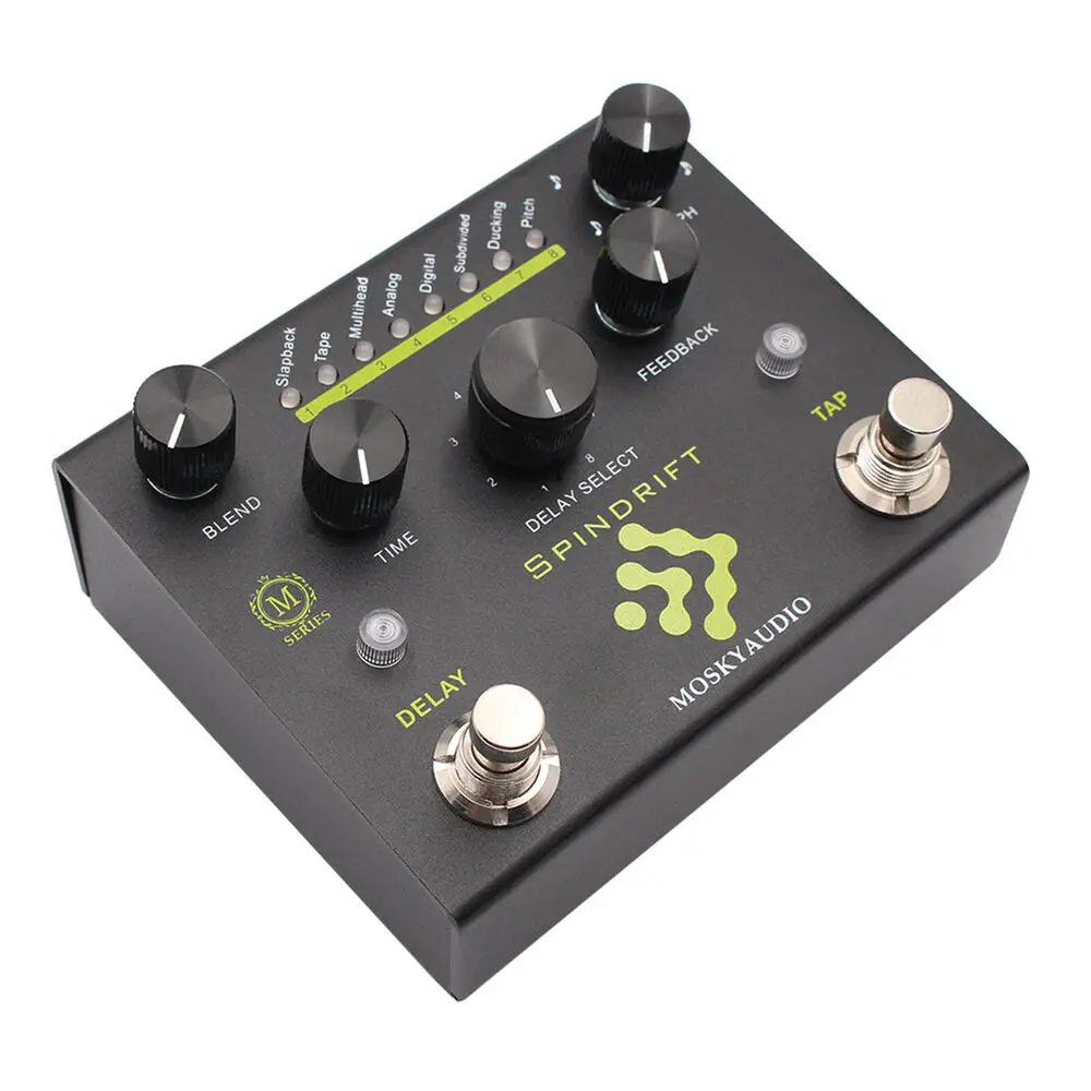 MOSKY-AUDIO-SPINDRIFT-Digital-Delay-con-Tap-Pedal-de-efecto-de-retardo ...