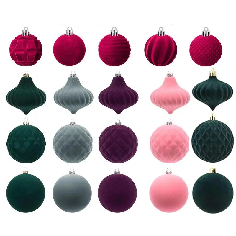 Velvet-Christmas-Ball-Ornaments-25Pcs-Christmas-Ornaments-Flocked ...